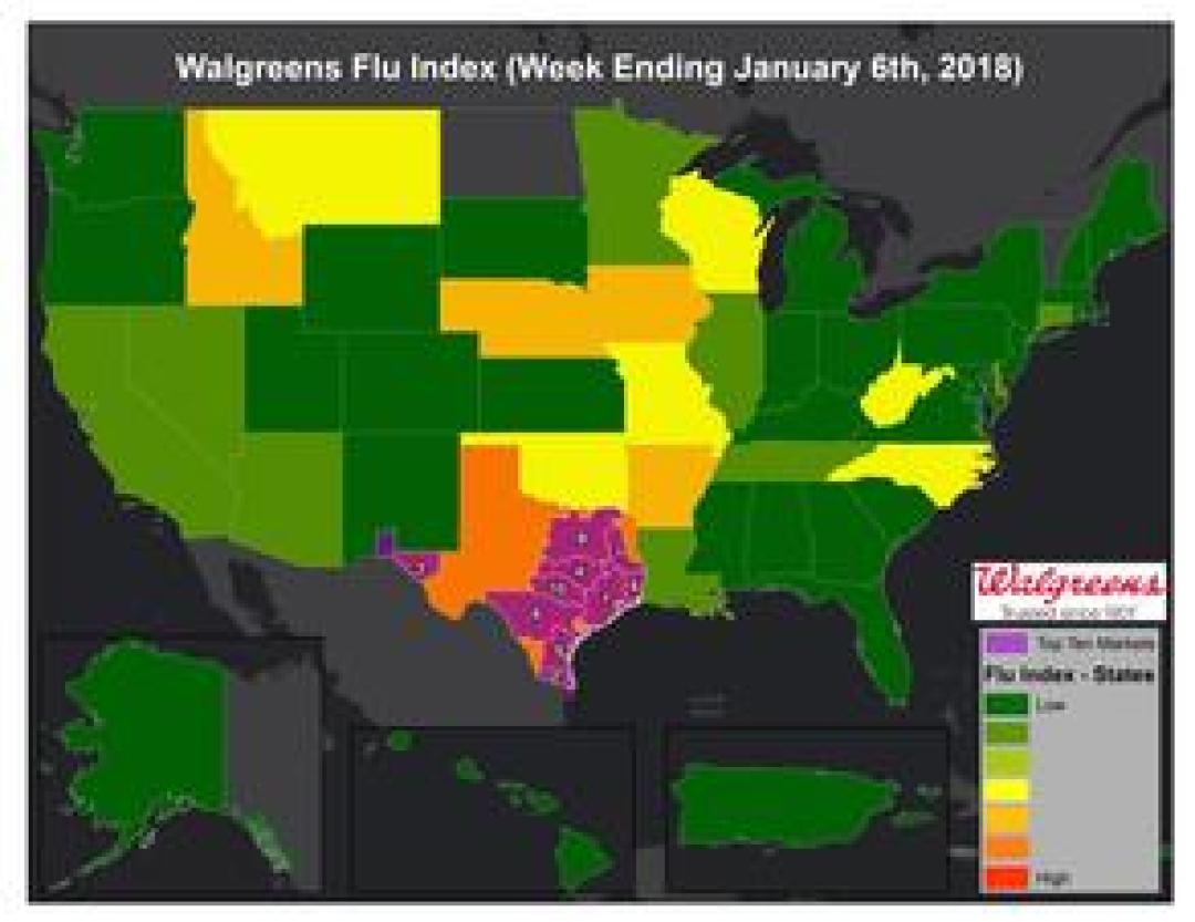 Walgreens Flu Index™ Shows Flu Activity Gains in the Midwest ...