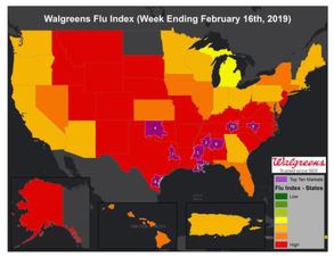 Wyoming, Oklahoma and Montana See Flu Activity Gains | Walgreens Boots ...