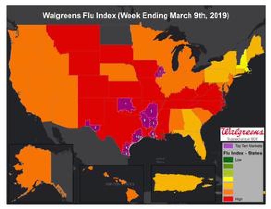 Oklahoma, Wyoming and Arkansas Take Top Spots for Flu Activity ...
